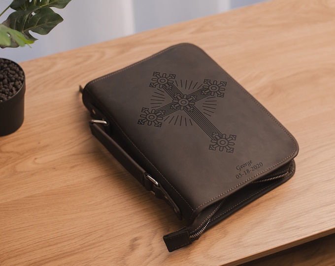 Laser Engraved Bible Cover, Personalized Bible Cover, Custom Gift ...