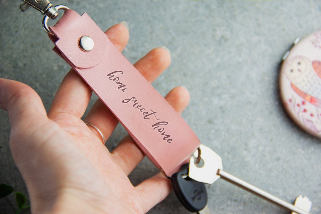 Home Sweet Home Keychain,home Keychain Custom,home Keychain Leather ...