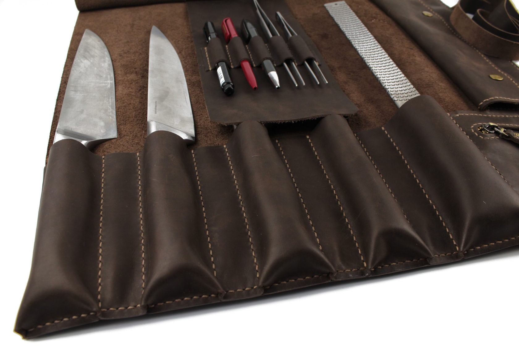 Leather Chisel Roll,leather Tool Storage,gift for Handyman,leather Tool ...