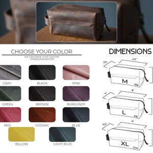 Dopp Kit Women Cosmetic Bag Yellow Dopp Kit Leather Dopp - Etsy