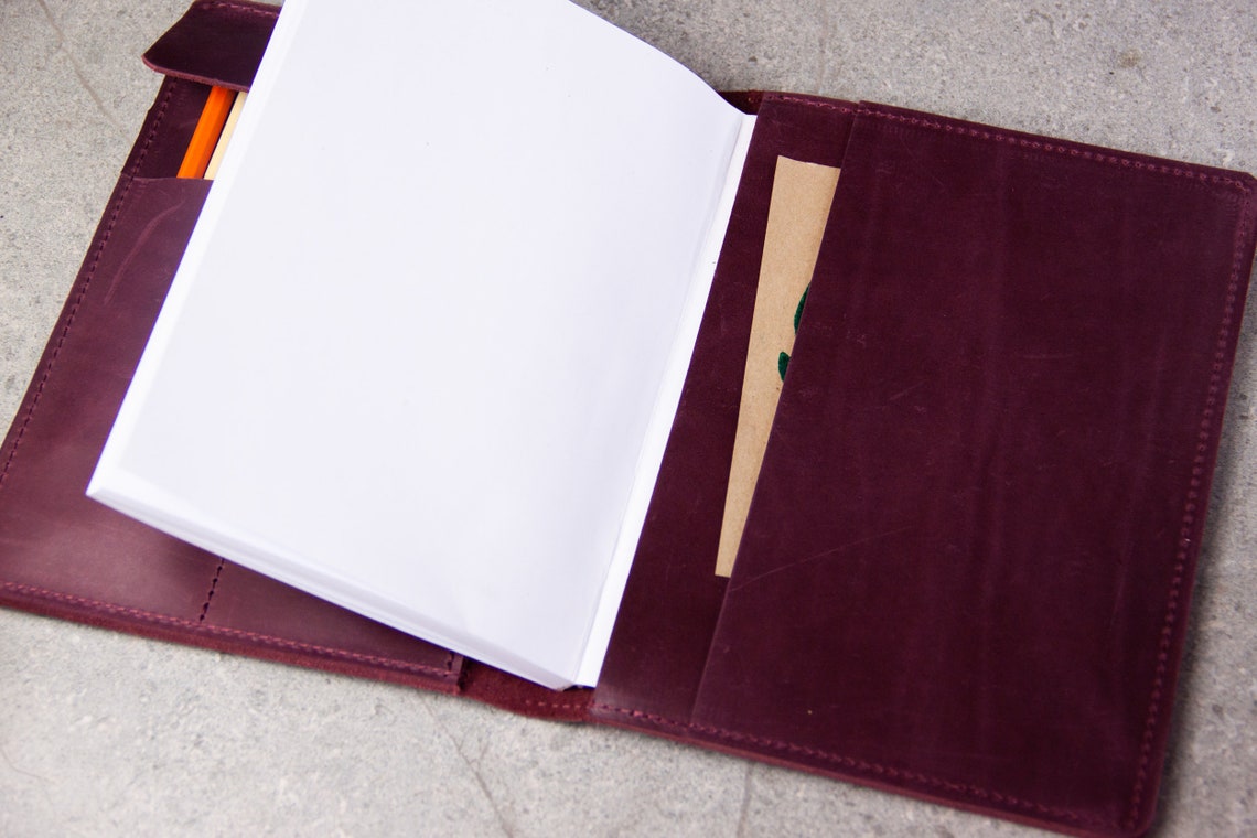 Personalize Portfolio, Leather Notebook,sketchbook,leather Portfolio ...