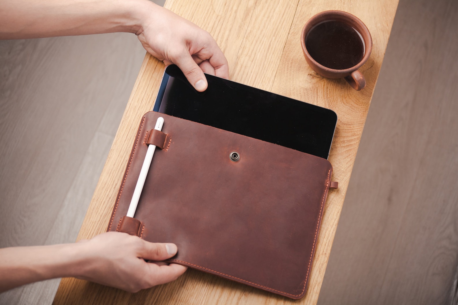 IPad 10.2 case with pencil holder iPad pro 12.9 case leather | Etsy