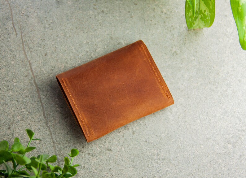 Leather Card Holder Snapleather Card Walletcard Holder - Etsy
