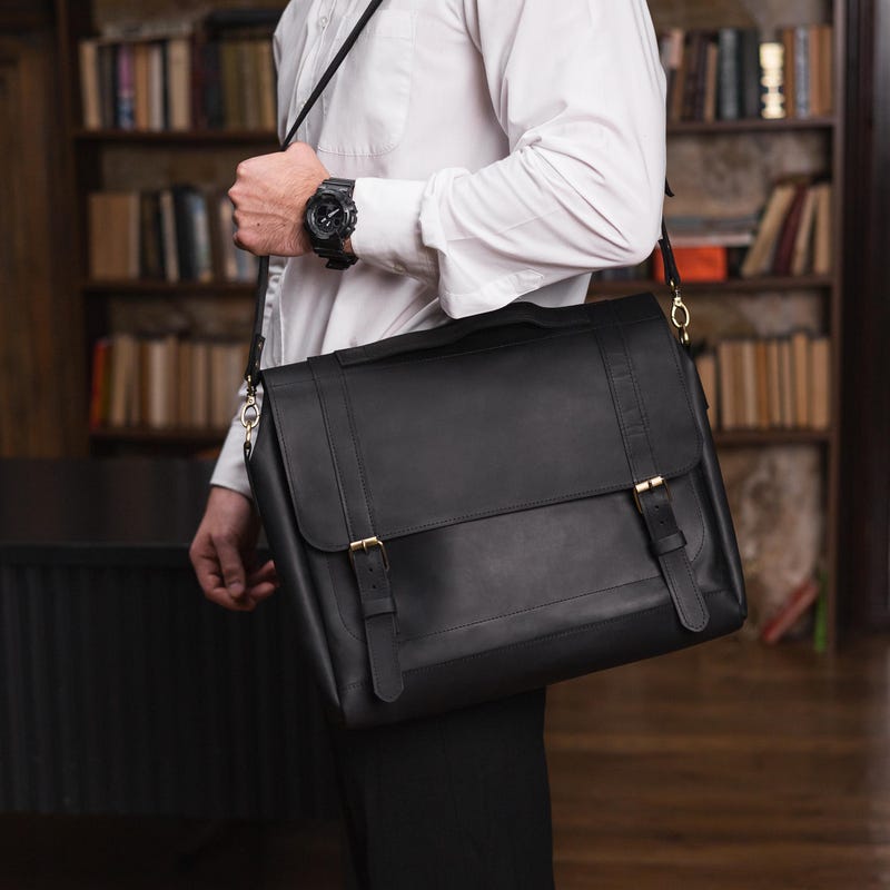 Mens Leather Satchel - Etsy