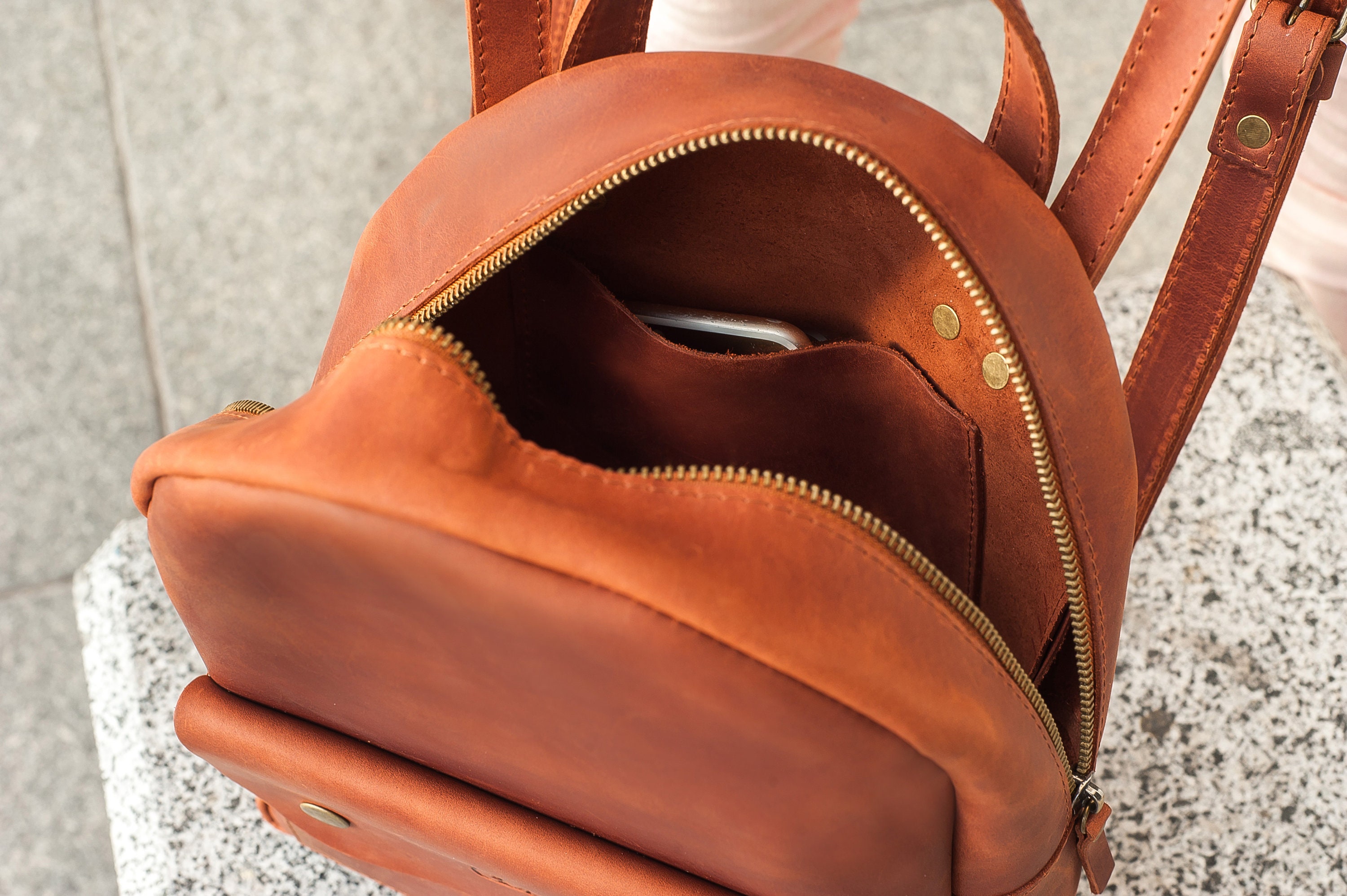 BackpackBackpack PurseMini BackpackLeather RucksackBlack | Etsy