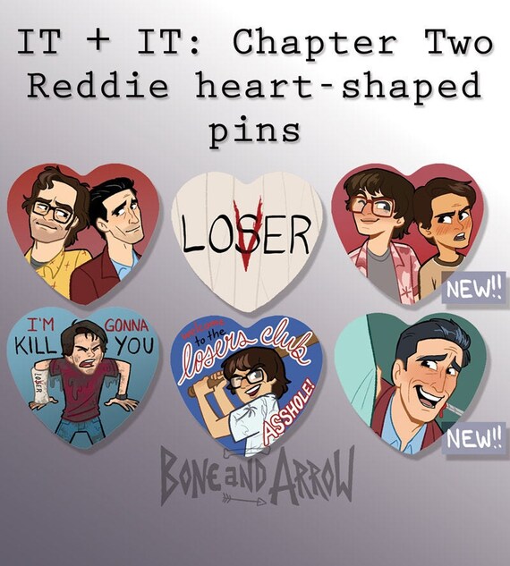 Stephen King's IT IT: Chapter Two Reddie heart-shaped | Etsy