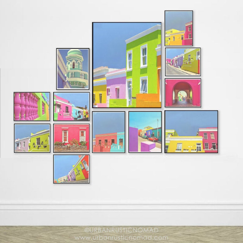 Pastel Buildings Architecture Cape Town Colourful Bo-kaap - Etsy