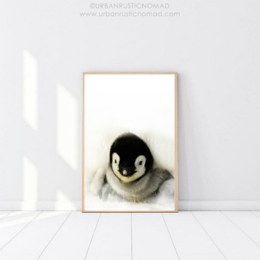 Penguin Print, Baby Animal Prints, Wall Art, Nursery Decor, Animal Wall ...