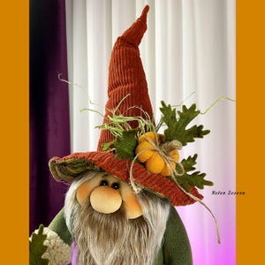 Pattern Pdf for Scandinavian Harvest Gnome, Autumn, Fall, Country Gnome ...