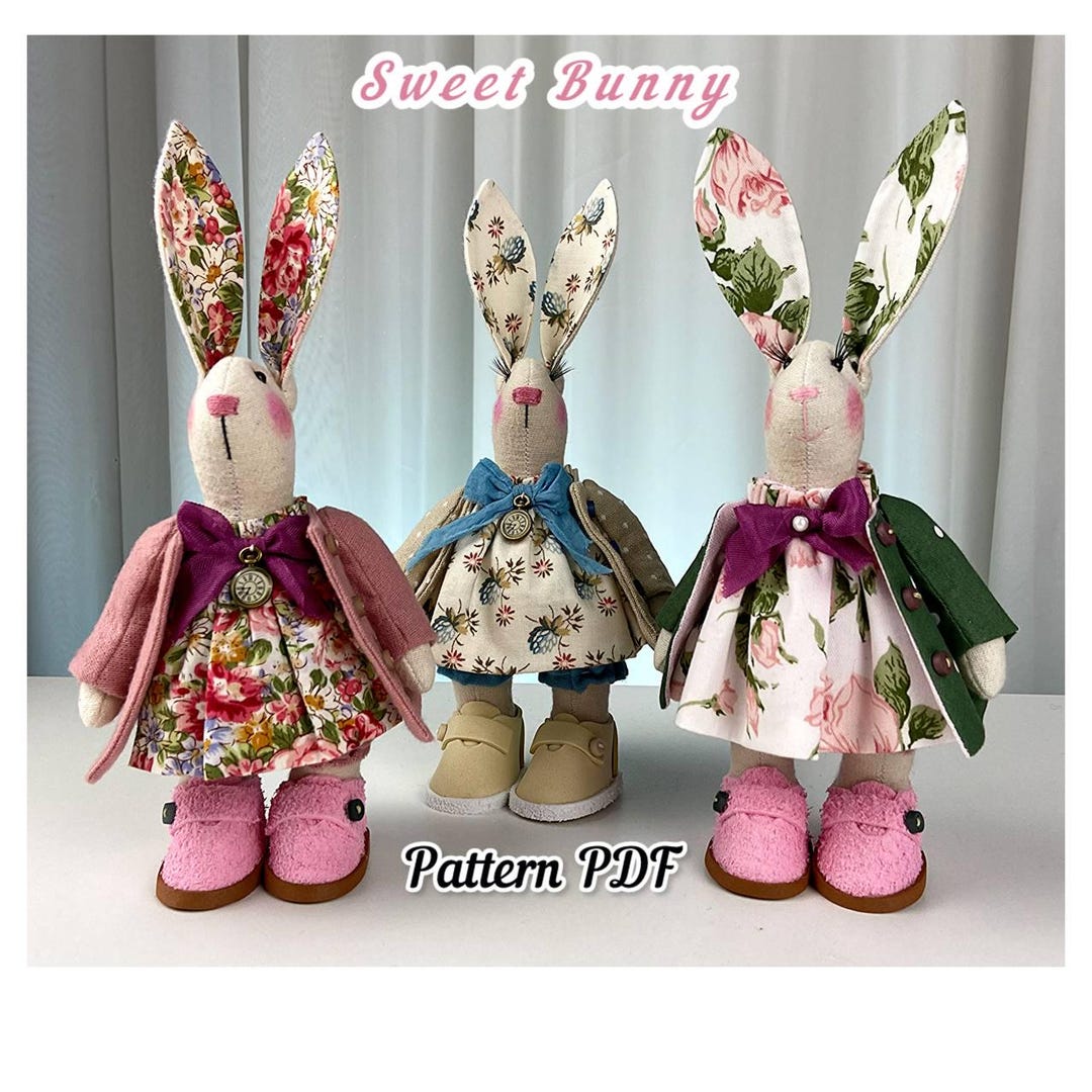Pattern Pdf Sweet Bunny, Little Bunny, Rabbit Girl, Easter Bunny ...