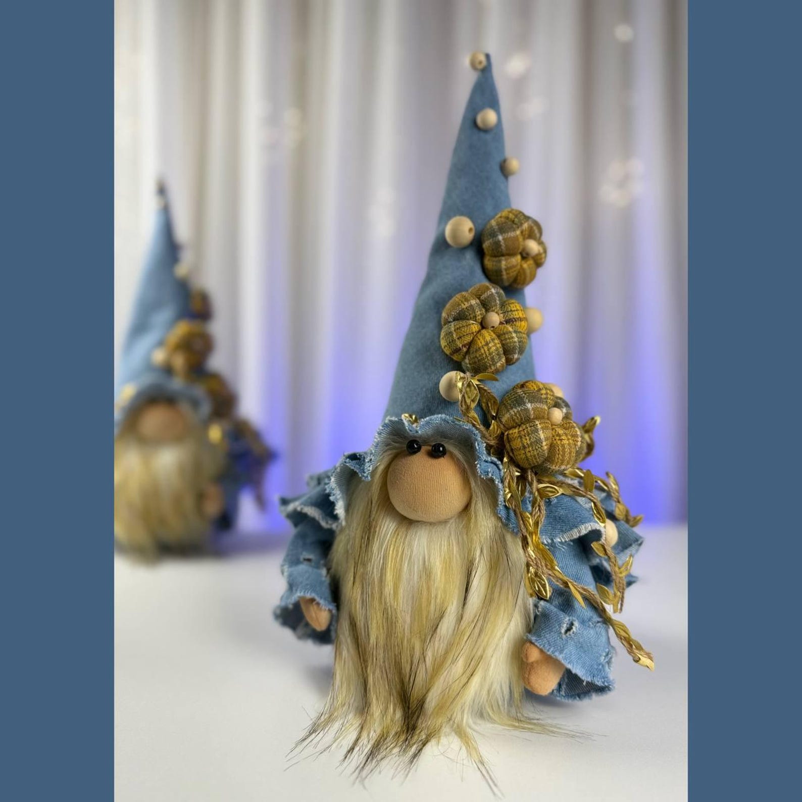 Pattern Pdf Scandinavian Denim Gnome, House Home Decor, DIY Handmade ...