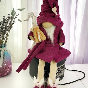 Pattern Pdf Scandinavian Bath Gnome, Gnome in a Terry Robe, Present ...