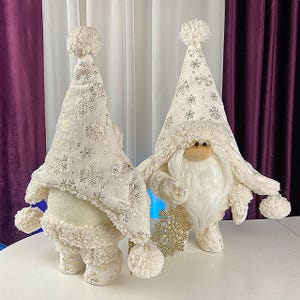 Pattern Pdf Scandinavian Gnome Lord of Snowflakes, Winter Decor ...