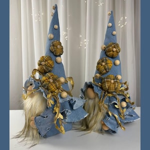 Pattern Pdf Scandinavian Denim Gnome, House Home Decor, DIY Handmade ...