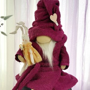 Pattern Pdf Scandinavian Bath Gnome, Gnome in a Terry Robe, Present ...