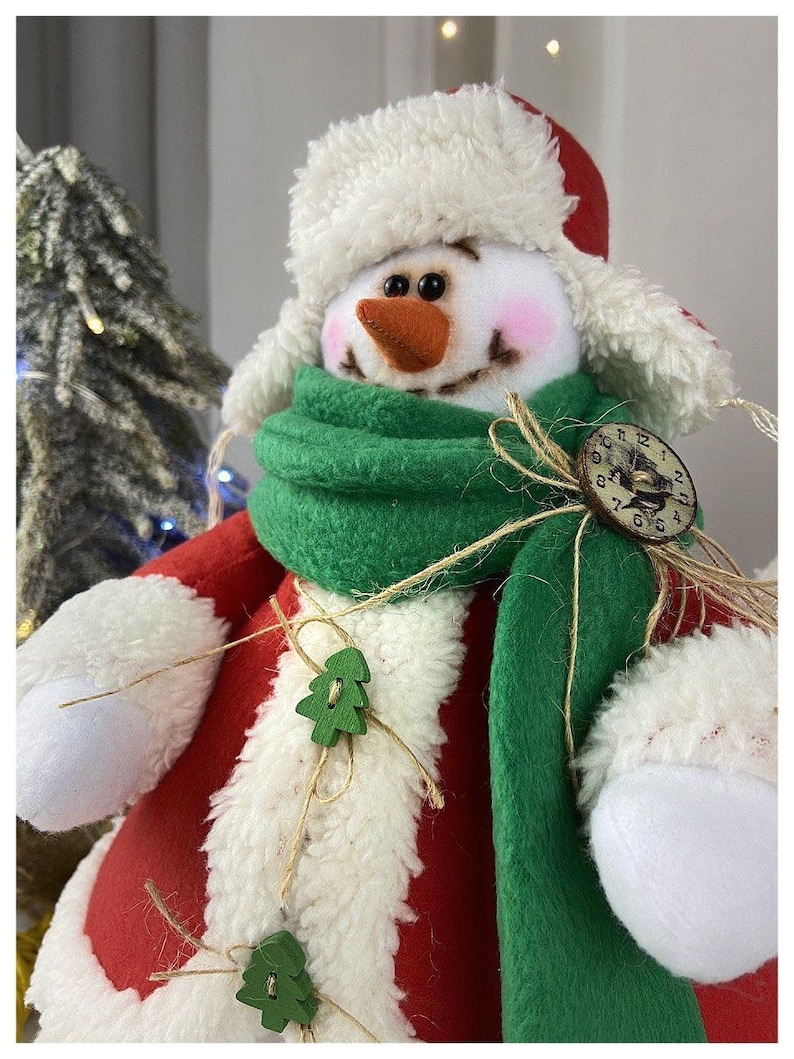Pattern Pdf Snowman Christmas New Year DIY Handmade - Etsy