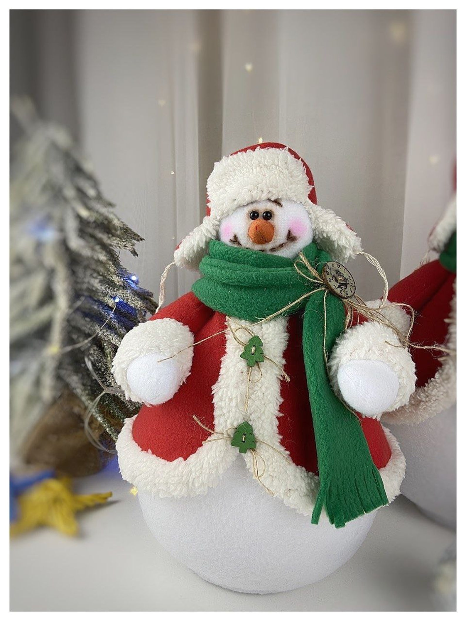 Pattern Pdf Snowman Christmas New Year DIY Handmade - Etsy