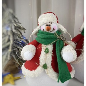 Pattern Pdf Snowman Christmas New Year, Snowman in Coat, Snowman in a ...