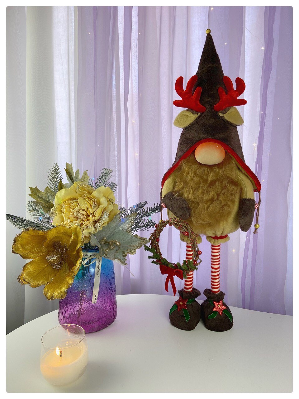 Pattern Pdf Gnome Santa's Clause Indeer Rudolph Christmas Reindeer ...
