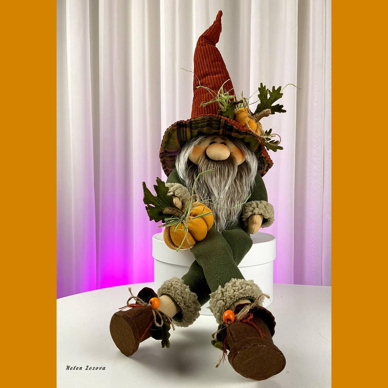 Pattern Pdf for Scandinavian Harvest Gnome, Autumn, Fall, Country Gnome ...