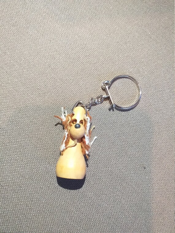 Wooden dog keychain collection - Gem
