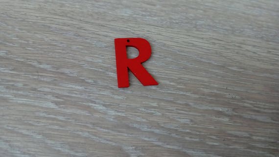 Letter R wooden scraptbooking embellishment | Etsy