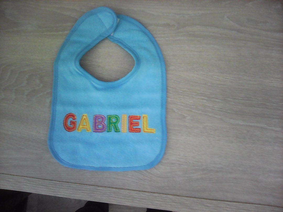 Bib Personalizes the Name of Gabriel Boy - Etsy