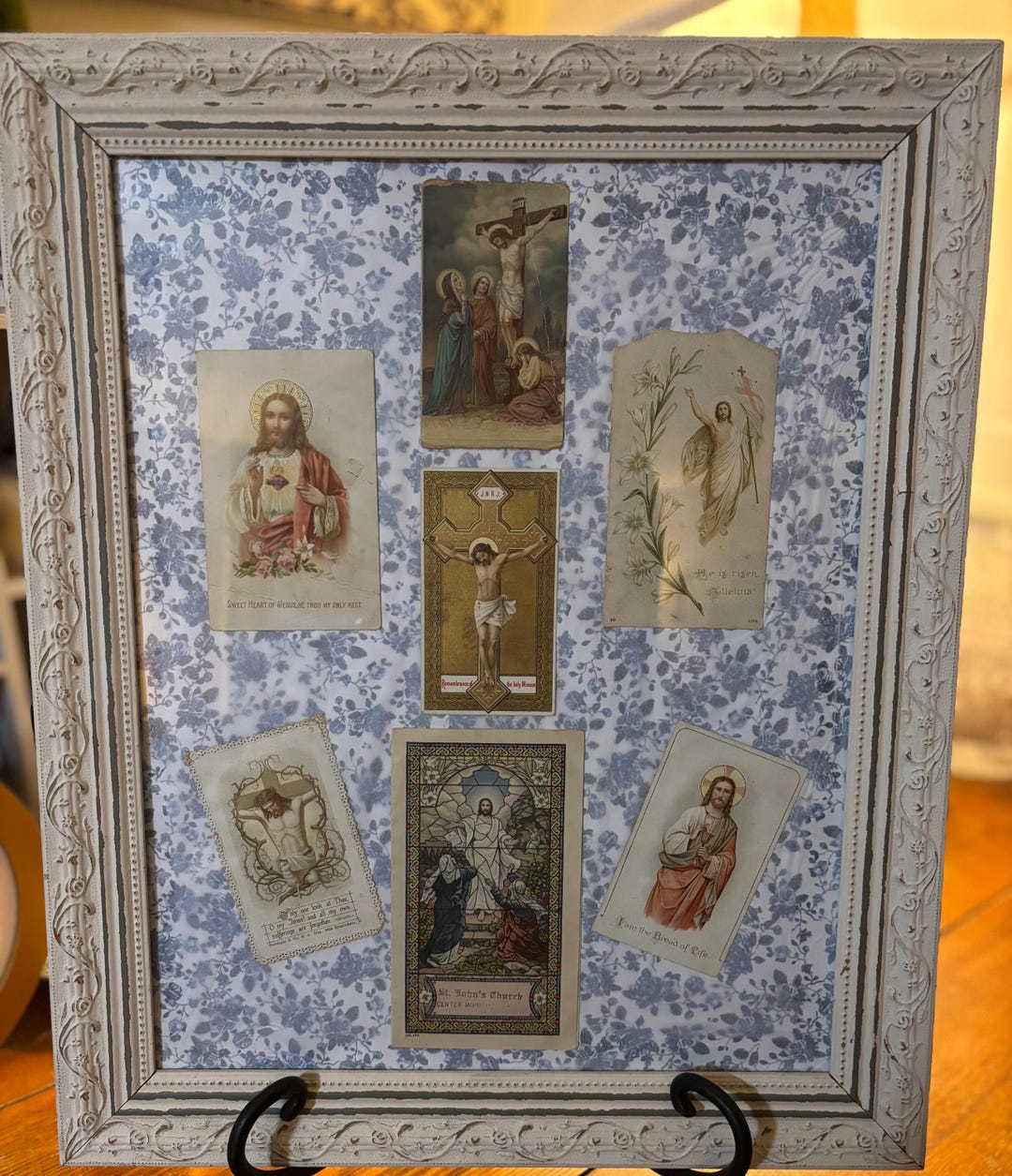 Collaged Set of Antique Prayer Cards - Etsy