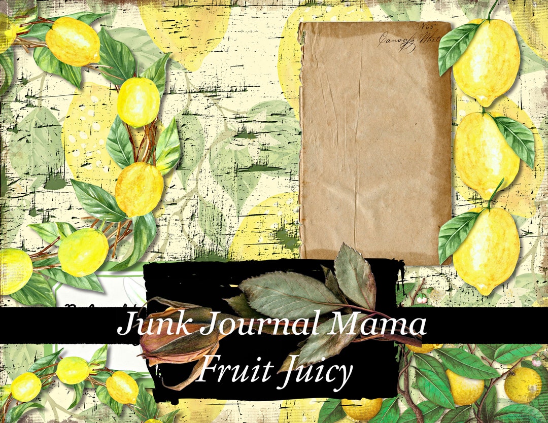 Fruit Juicy, Junk Journal, Digital Kit, Journal Printable, Handmade ...