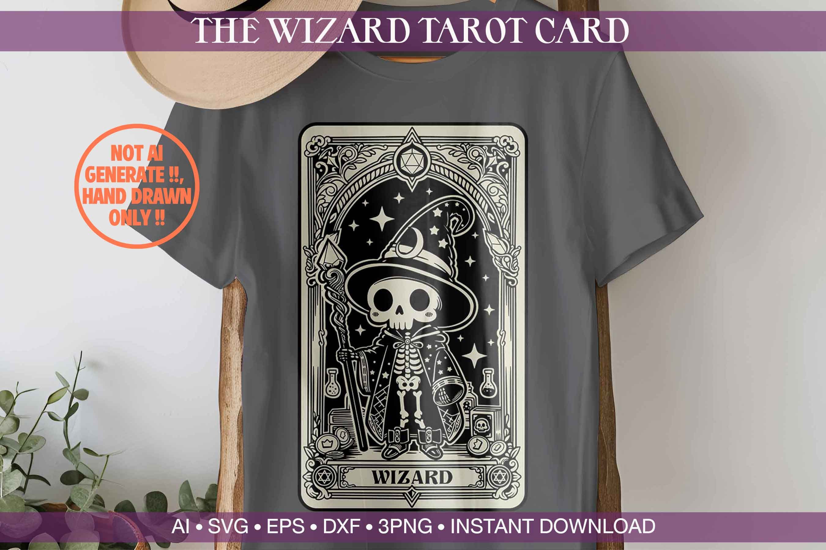 Wizard Game Character Png Ai Eps Dxf Svg Skull Tarot Svg Gaming Dice ...