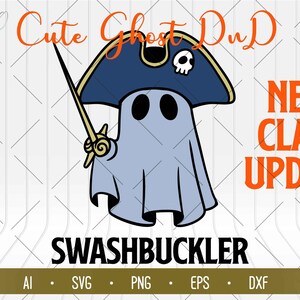 13 Dnd Cute Ghost Classes Halloween Svg Bundle ∞ Dungeons and Dragons ...