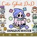 13 Dnd Cute Ghost Classes Halloween Svg Bundle Dungeons and Dragons Svg ...