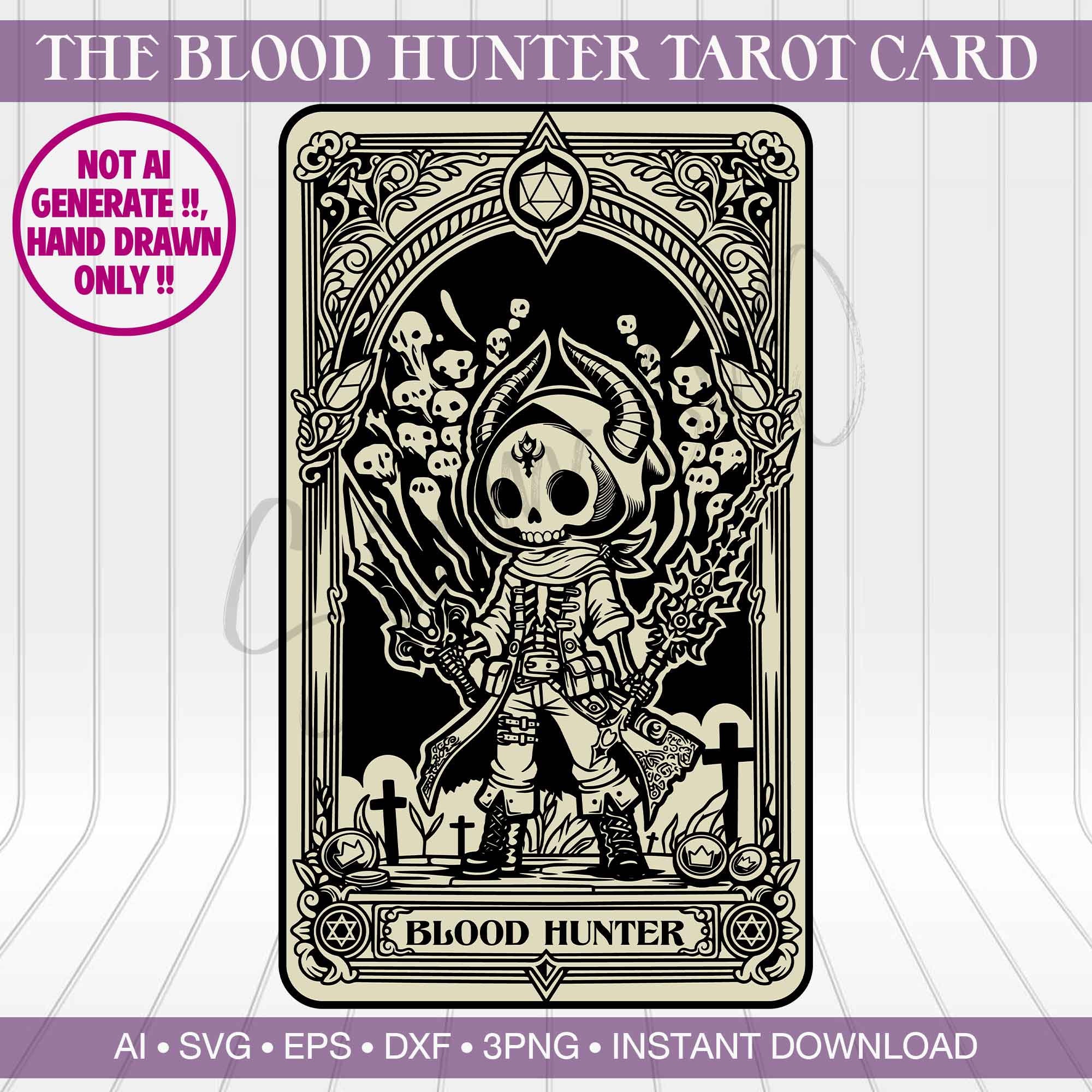 Demon Hunter Game Character Png Ai Eps Dxf Svg ∞ Skull Tarot Svg ∞ ...