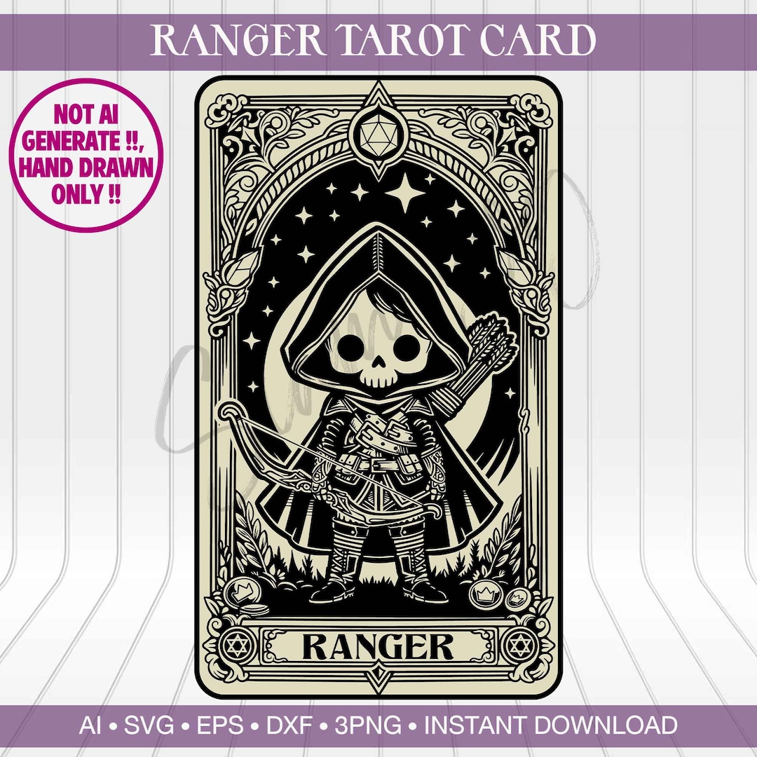 Ranger Game Character Png Ai Eps Dxf Svg Skull Tarot Svg Gaming Dice ...
