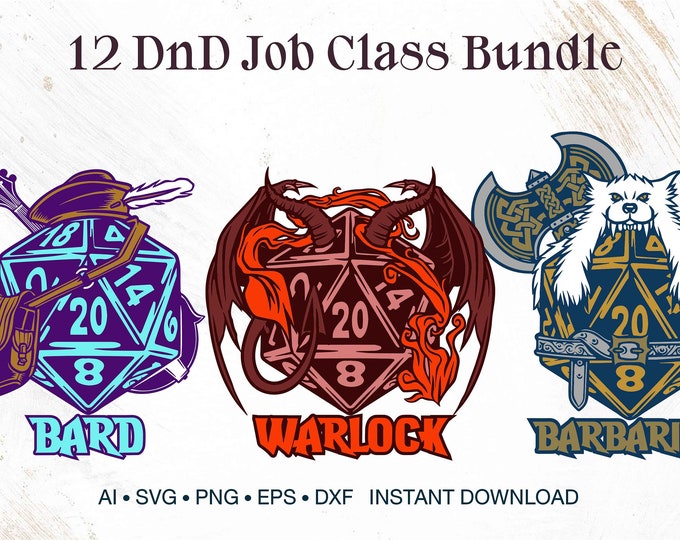 RPG Class Insignia Emblem PNG Pack | Tabletop Gaming Role Playing Game ...