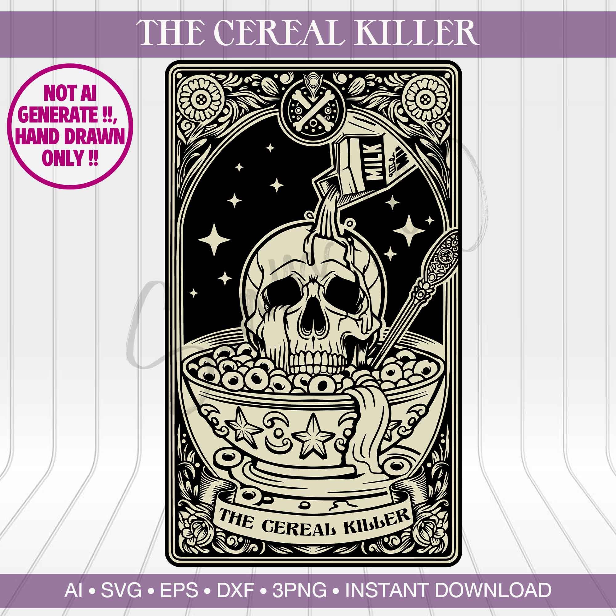 The Cereal Killer Tarot Card Png Ai Eps Dxf Svg ∞ Witchie Tarot Cards ∞ ...
