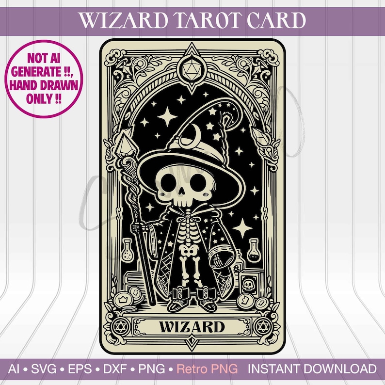 Wizard Game Character Png Ai Eps Dxf Svg ∞ Skull Tarot Svg ∞ Gaming ...