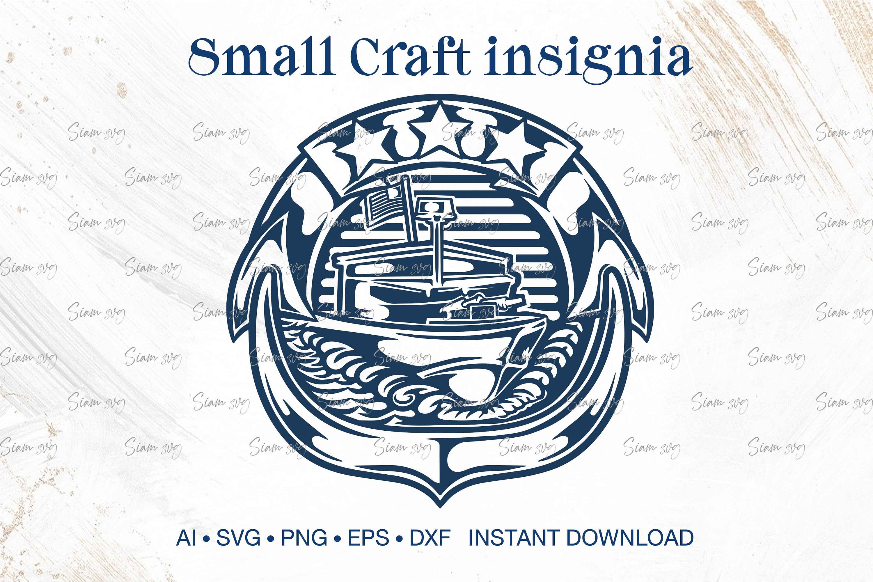 Navy Small Craft Insignia Svg US Patriotic Military Svg Independence ...