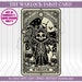 Dnd Warlock Class SVG, Skeleton Tarot Card Digital Art, Gothic Fantasy ...