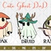 13 Dnd Cute Ghost Classes Halloween Svg Bundle Dungeons and Dragons Svg ...