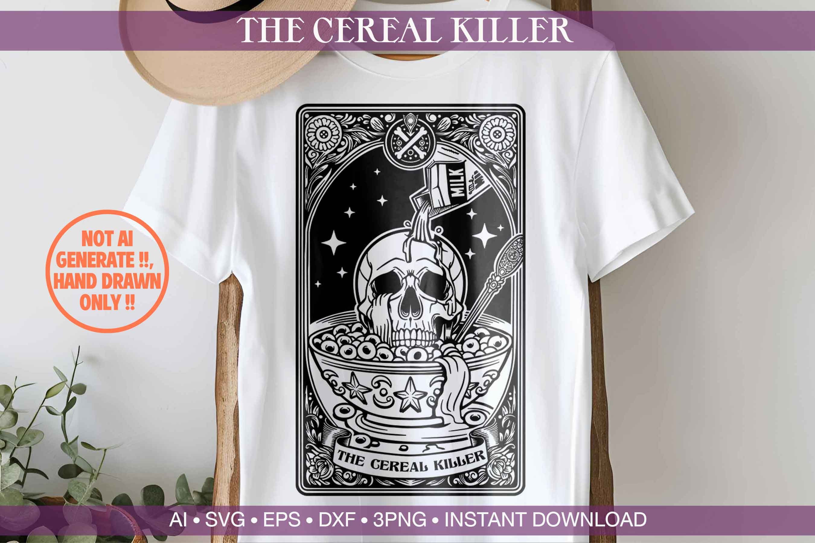 The Cereal Killer Tarot Card Png Ai Eps Dxf Svg ∞ Witchie Tarot Cards ∞ ...