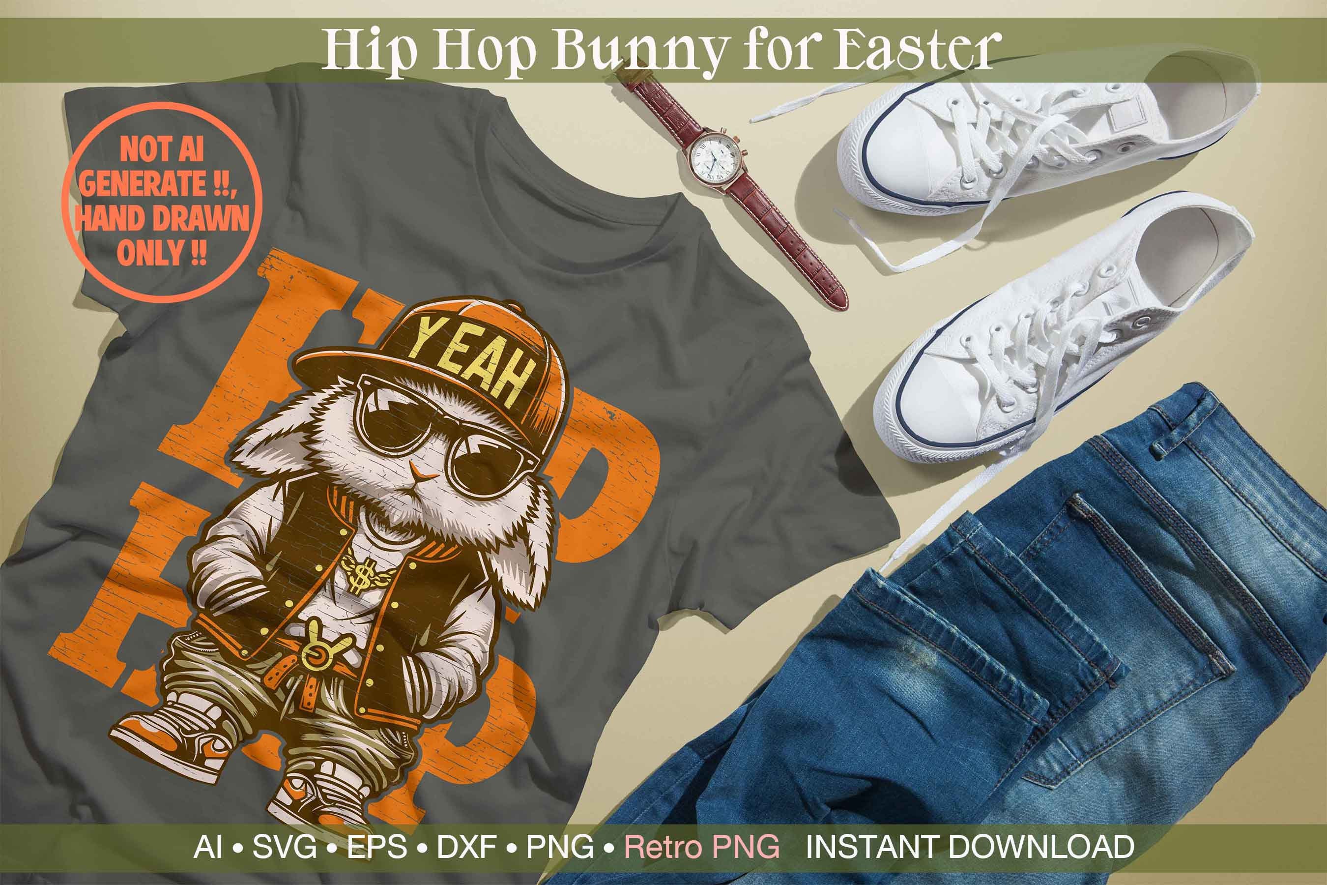 Retro Hip Hop Easter Svg Hip Hop Png Hip Hop Easter Png Happy Easter ...