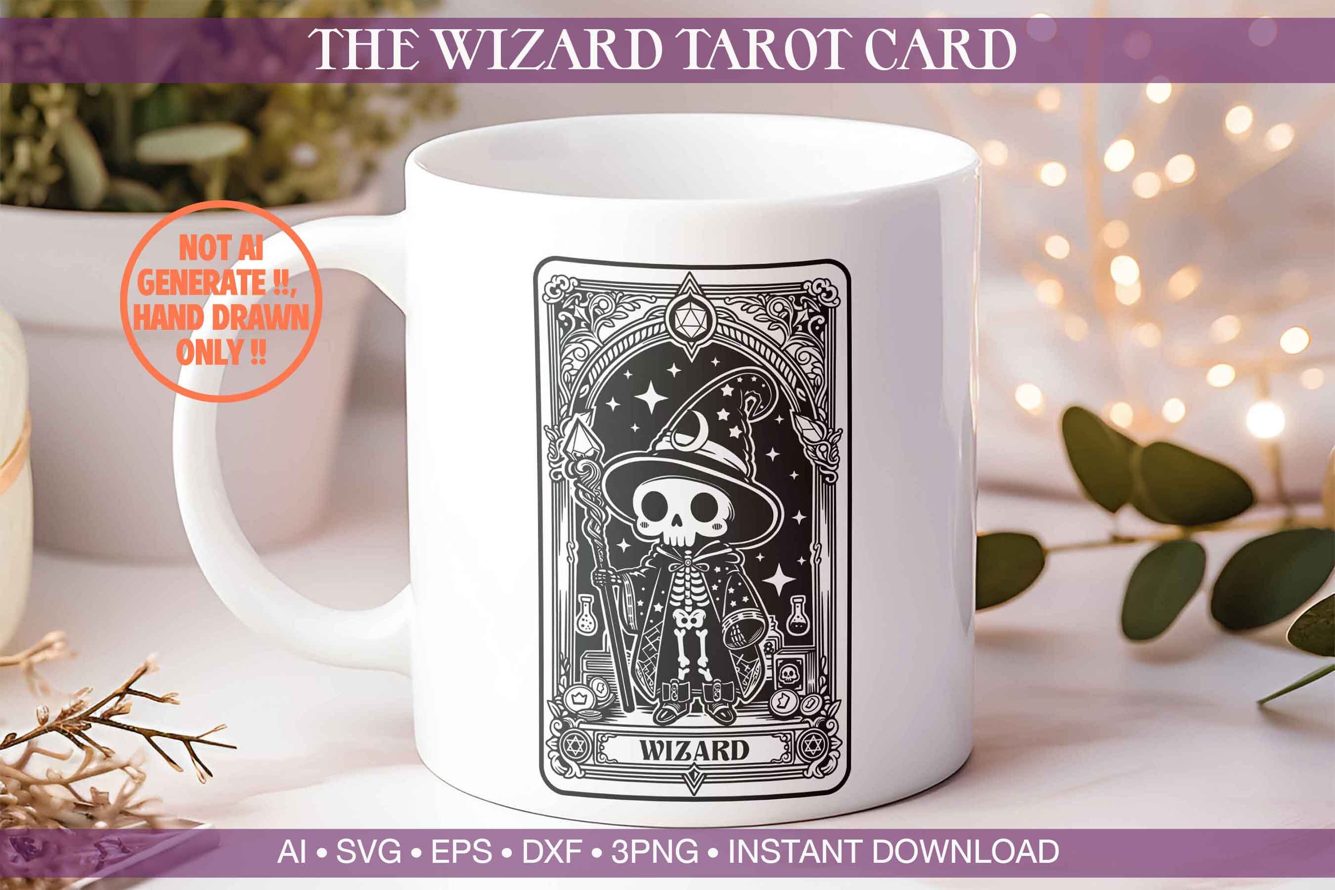 Wizard Game Character Png Ai Eps Dxf Svg Skull Tarot Svg Gaming Dice ...