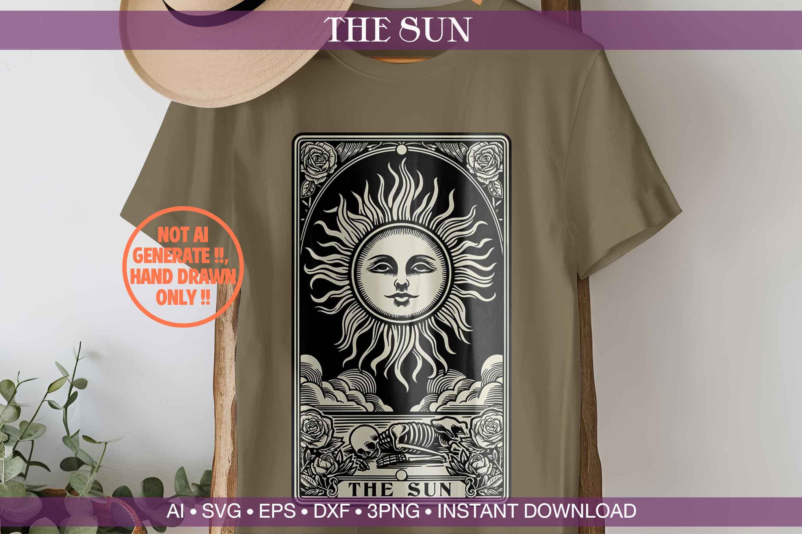 The Sun Tarot Card Png Ai Eps Dxf Svg Witchie Tarot Cards Indie Tarot ...