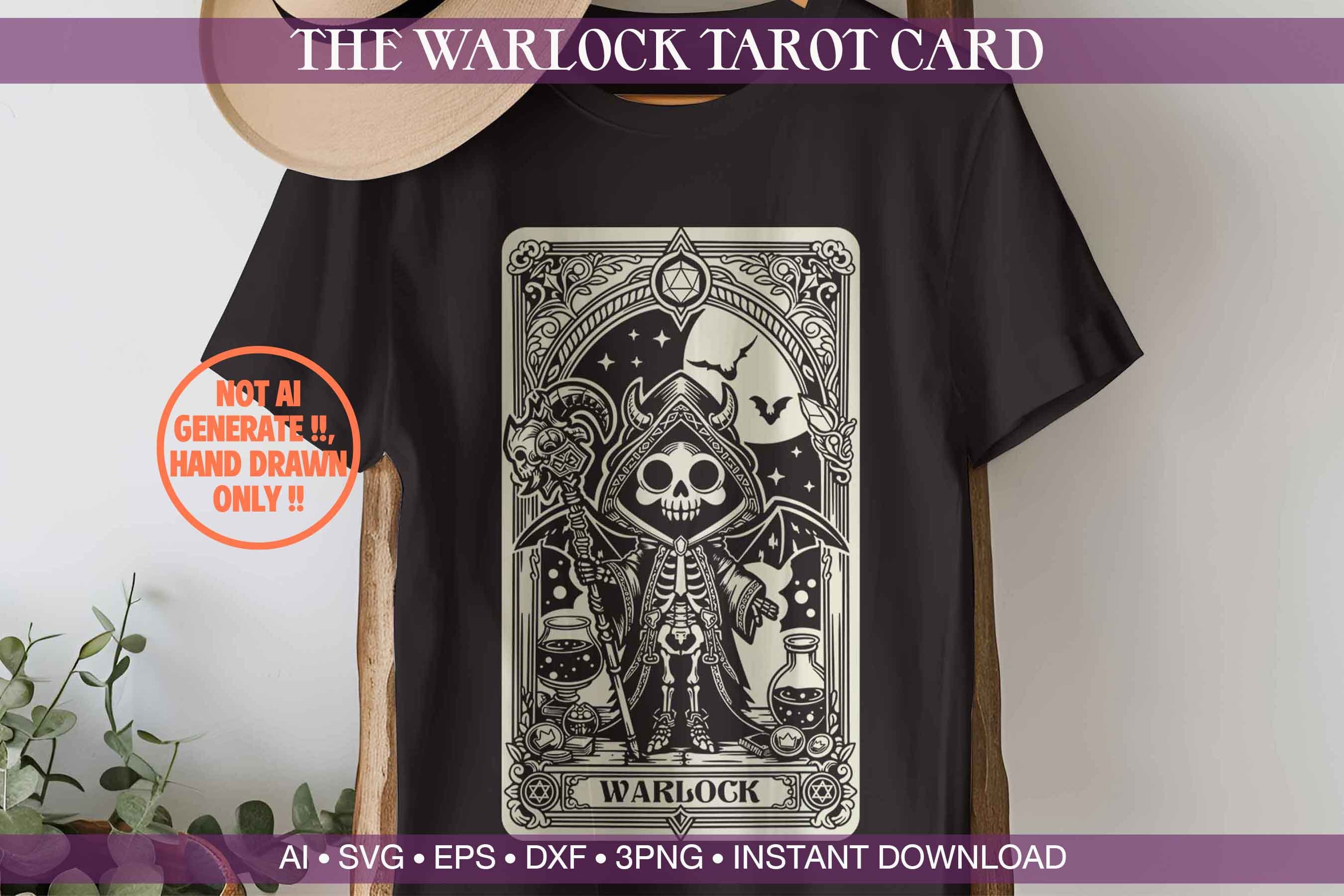 Warlock Game Character Png Ai Eps Dxf Svg Skull Tarot Svg Gaming Dice ...