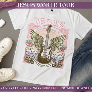 Jesus World Tour Svg 2png Dxf Ai Eps ∞ Sublimation Design ∞ Religious ...