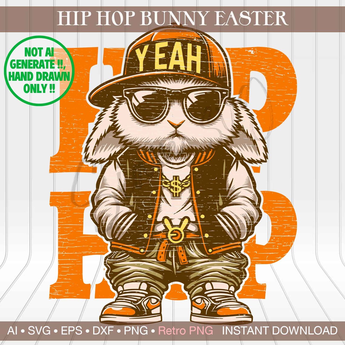 Retro Hip Hop Easter Svg Hip Hop Png Hip Hop Easter Png Happy Easter ...