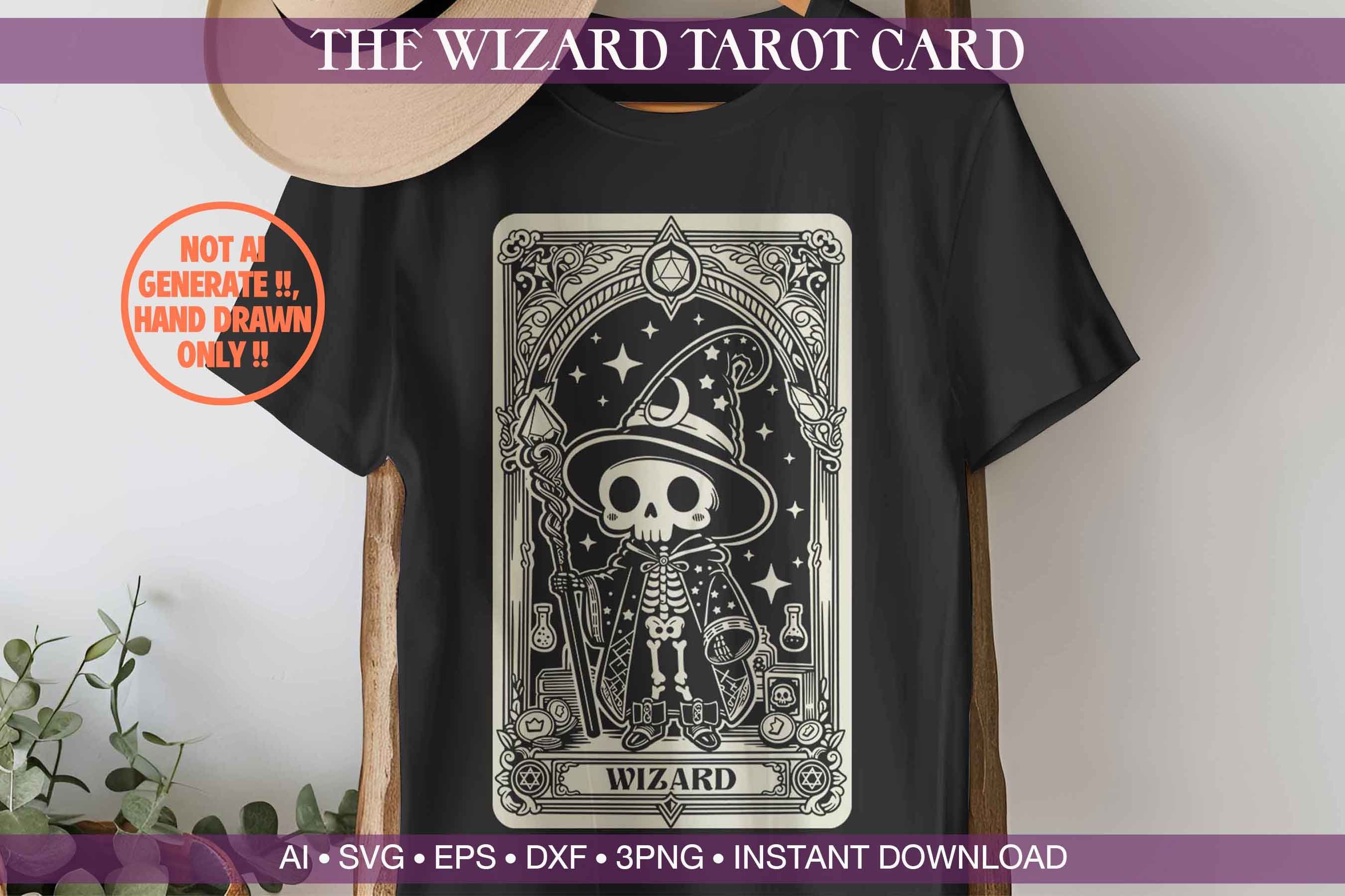 Wizard Game Character Png Ai Eps Dxf Svg Skull Tarot Svg Gaming Dice ...
