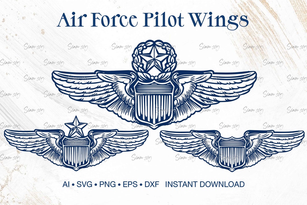 Air Force Pilot Wings Svg US Patriotic Military Svg - Etsy