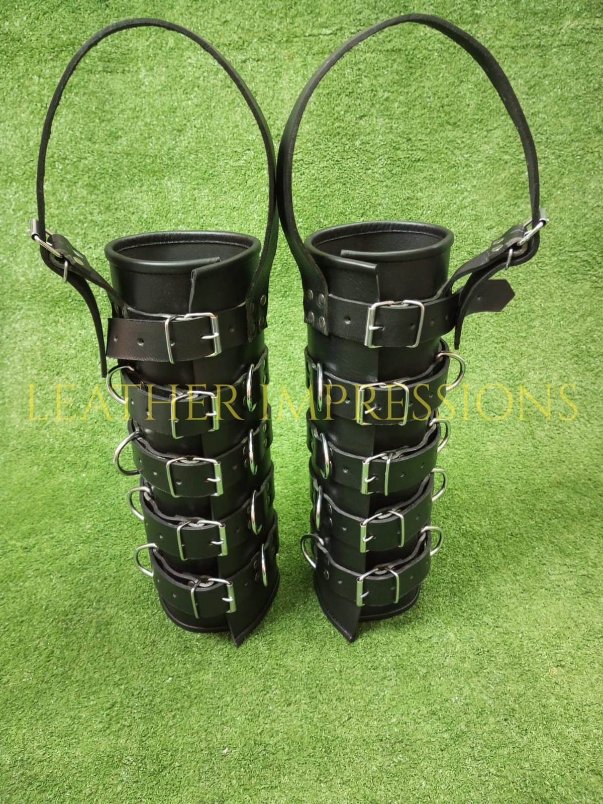 Leather Leg Binders Lockable Heavyduty Restraints Boot Gaiters - Etsy ...